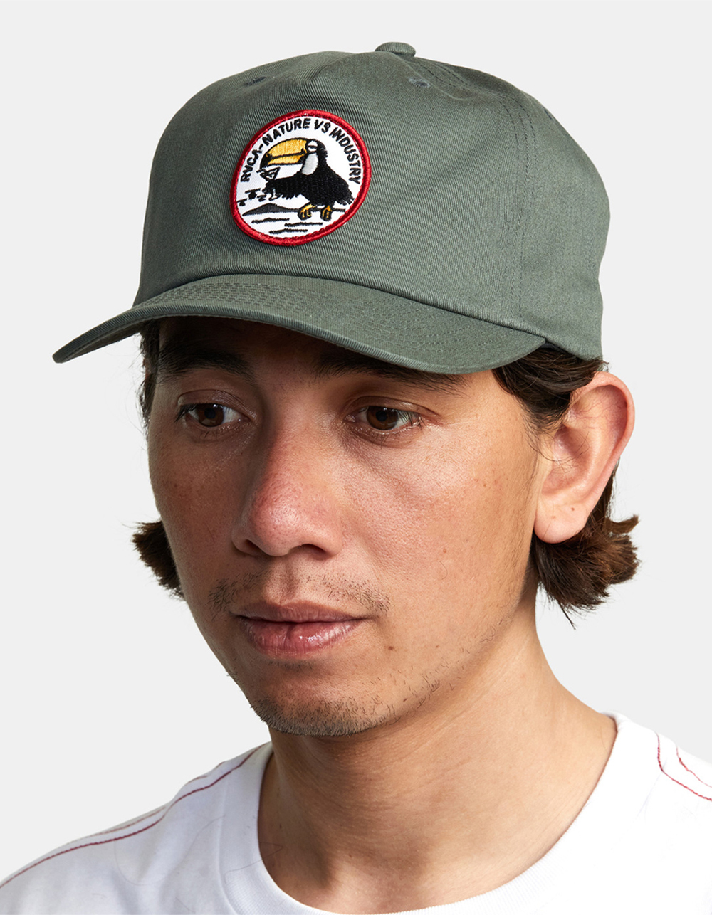 RVCA Tipsy Toucan Mens Snapback Hat - OLIVE | Tillys