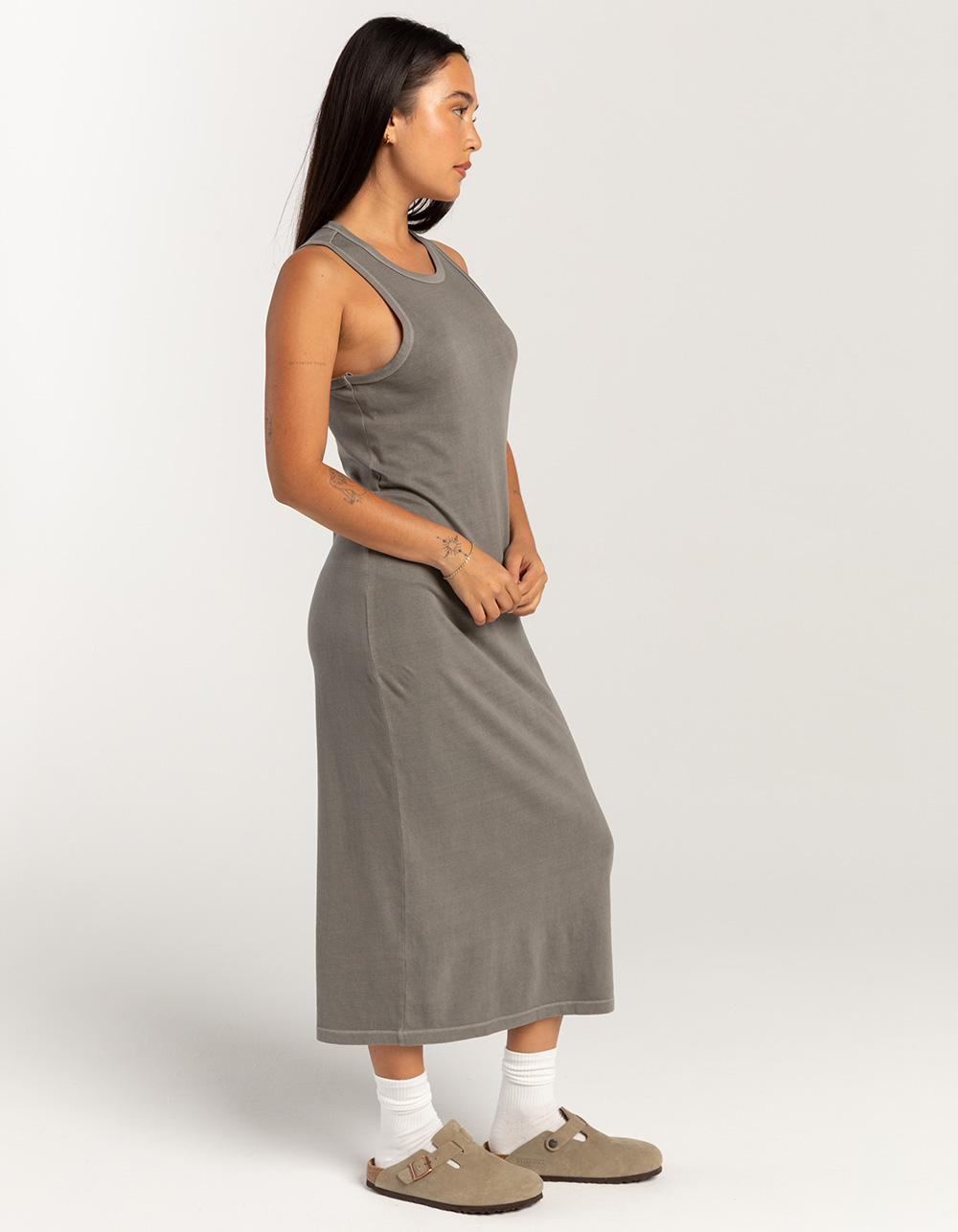 BRIXTON Carefree Womens Midi Dress - OFF-BLACK | Tillys