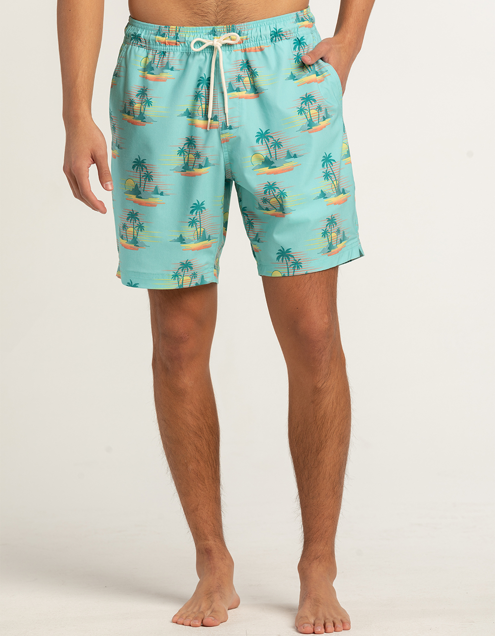 BLUE CROWN Island Fade Mens 7" Swim Shorts - MARINE | Tillys