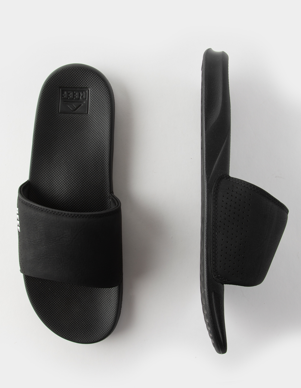 REEF One Slide Mens Sandals - BLACK | Tillys