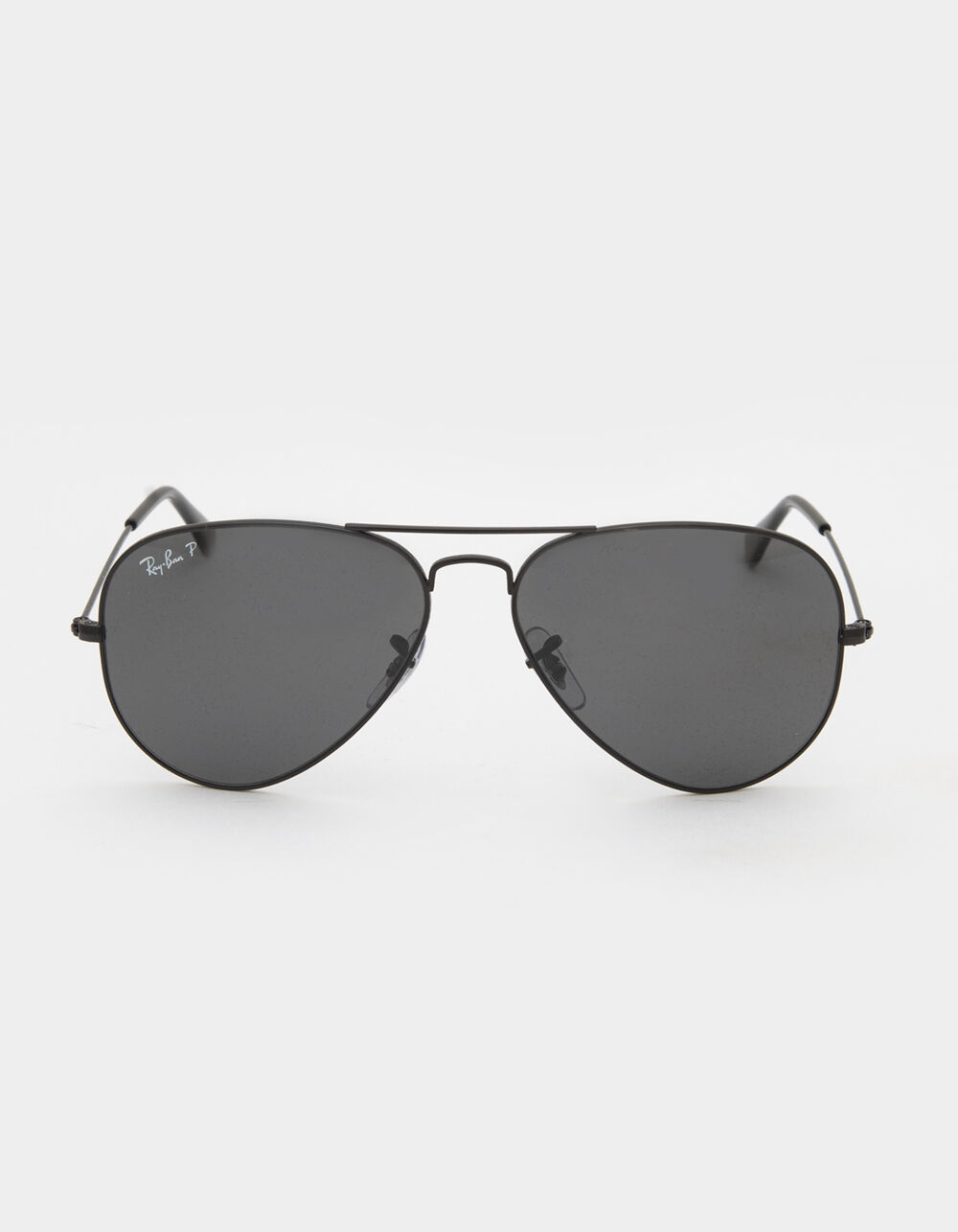 RAY-BAN Aviator Polarized Sunglasses - BLACK | Tillys