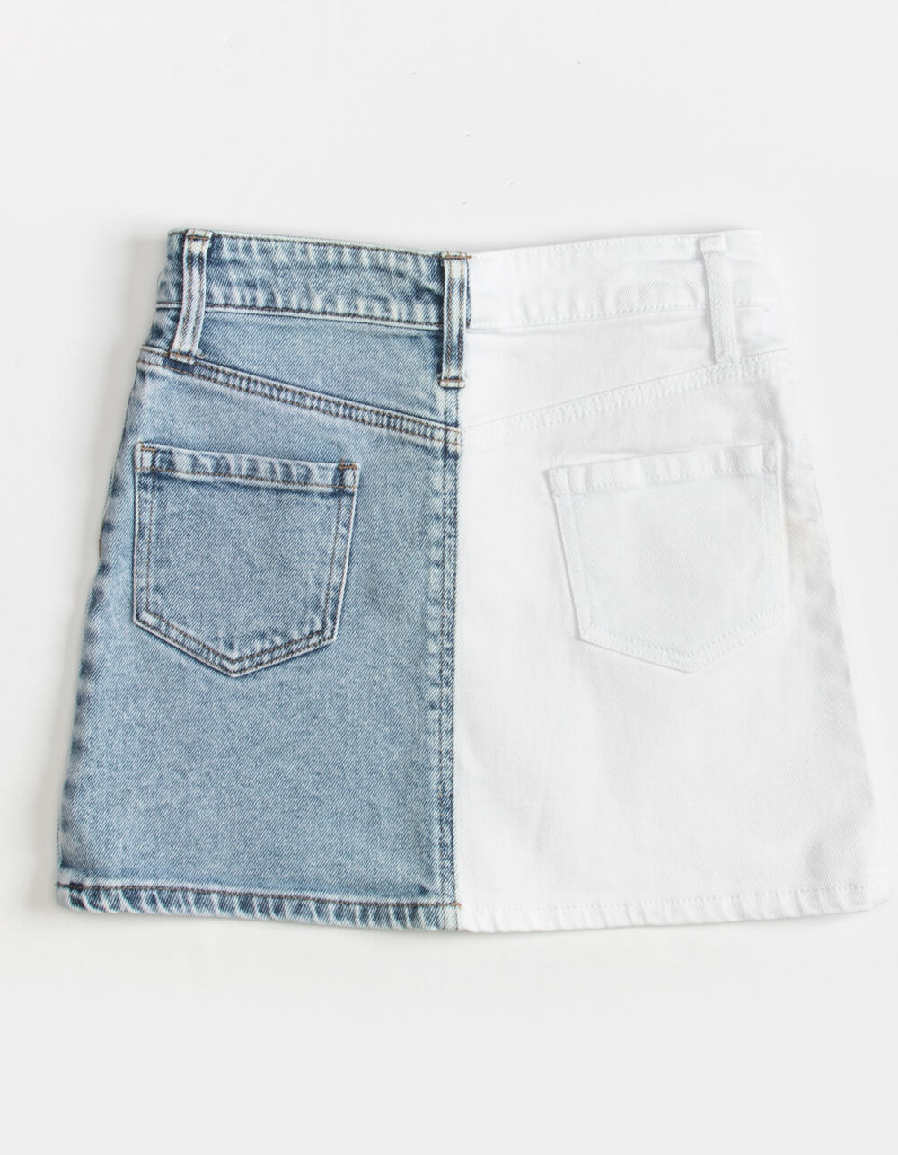 RSQ Girls Colorblock Denim Skirt - WHT/BLUE | Tillys