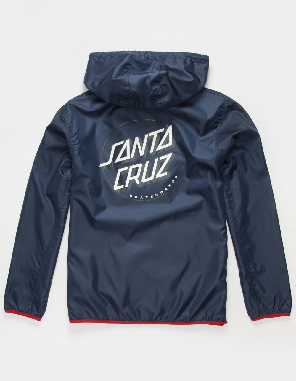 SANTA CRUZ Partial Dot Lined Mens Windbreaker Jacket - NAVY | Tillys