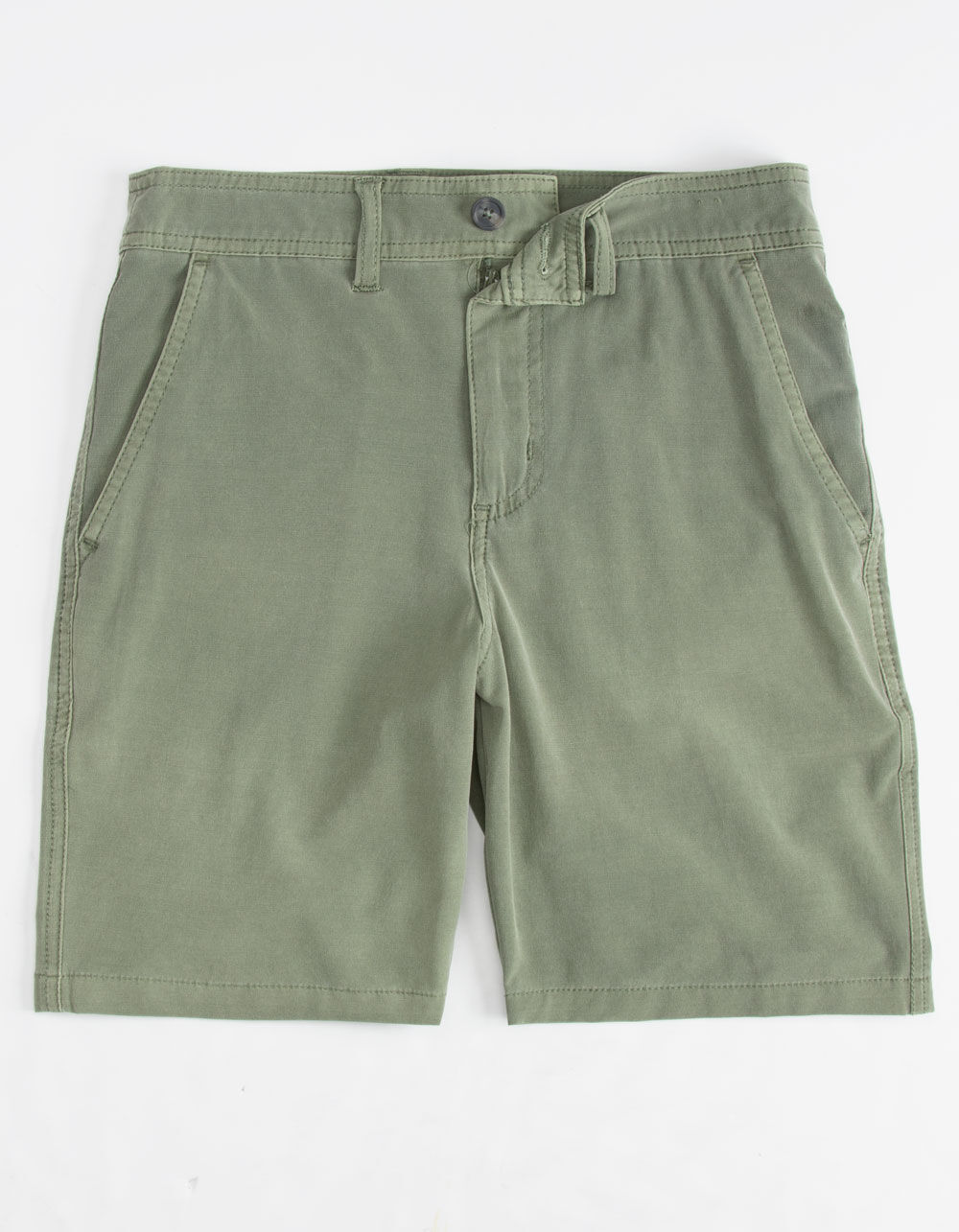 VALOR Pigment Dyed Olive Boys Hybrid Shorts - OLIVE | Tillys