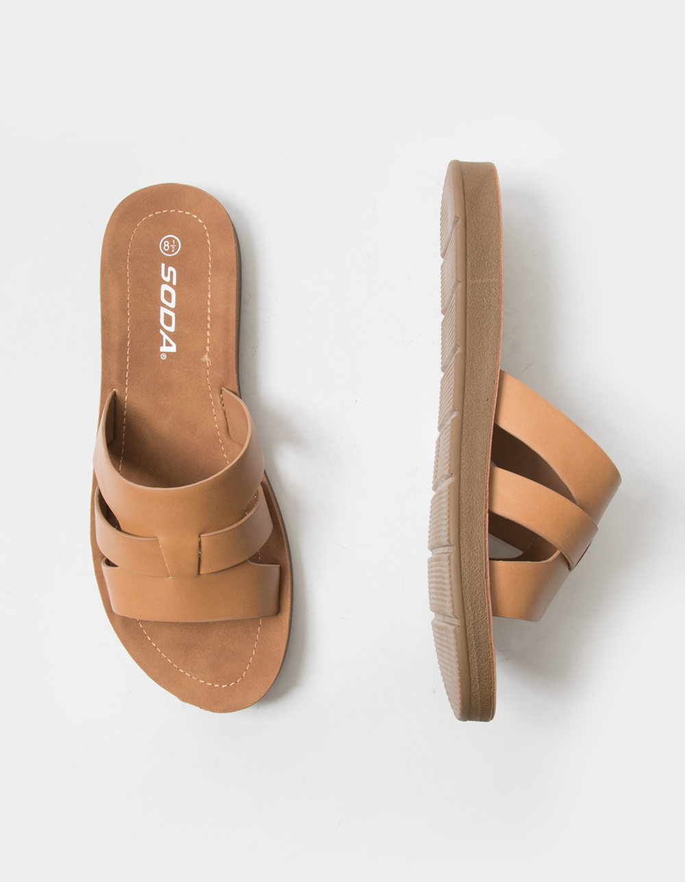 SODA Woven Womens Tan Slide Sandals - TAN | Tillys