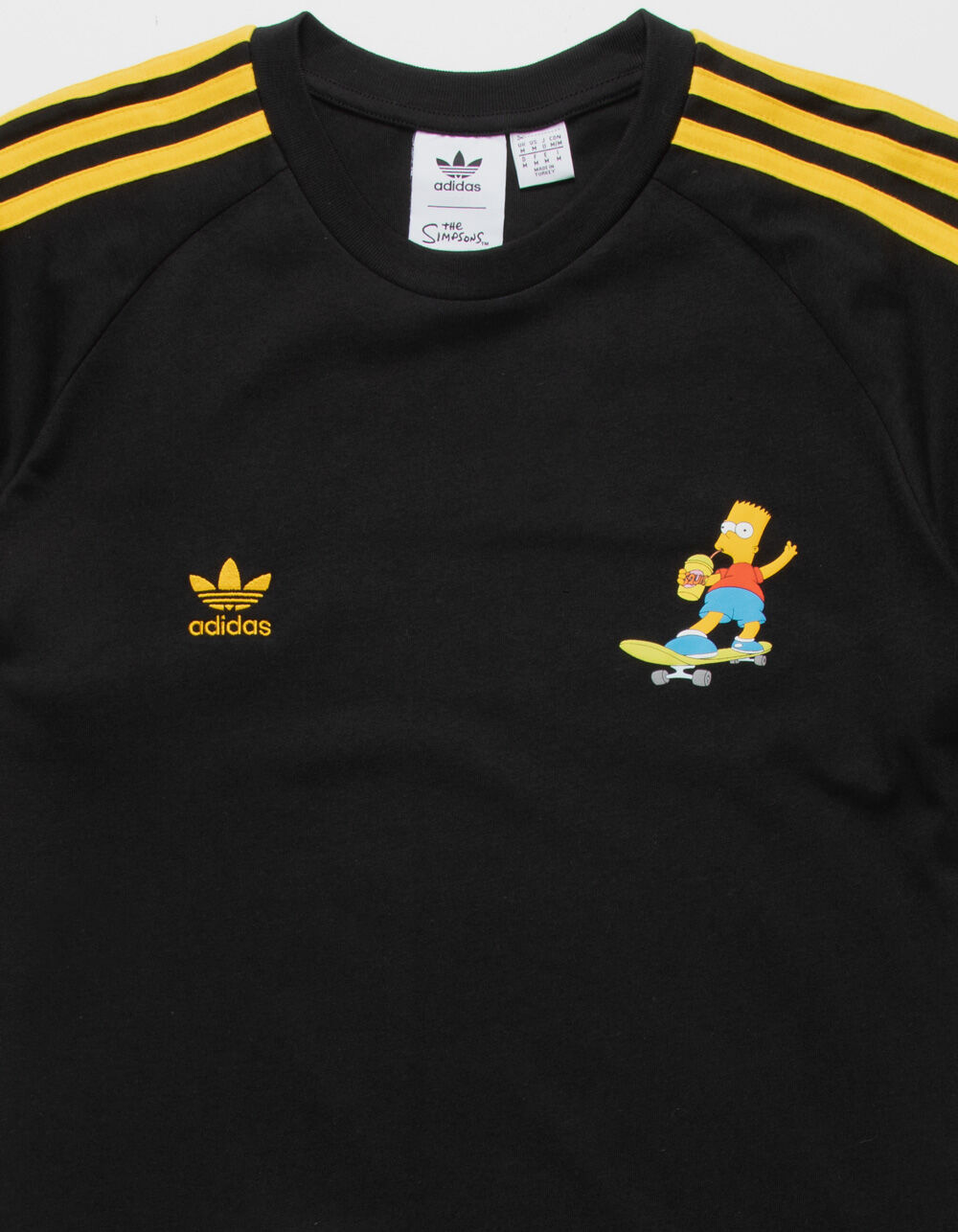 ADIDAS x Simpsons 3 Stripe Mens T-Shirt - BLACK | Tillys