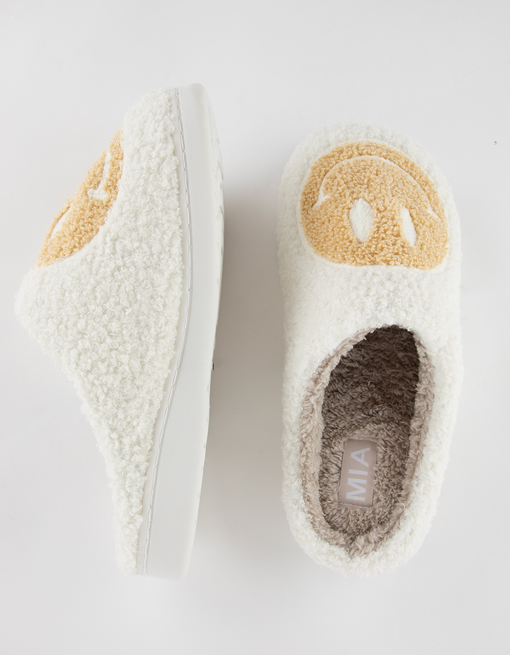 MIA Cozi Happy Face Womens Clog Slippers - OATMEAL | Tillys
