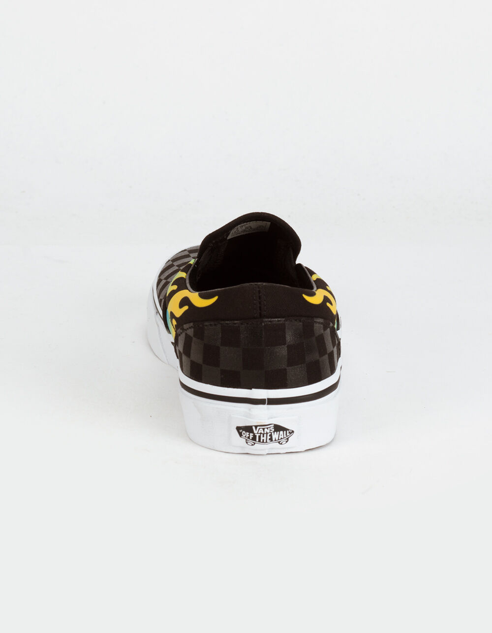 VANS Glow Flame Classic Slip-On Boys Shoes - BLACK COMBO | Tillys