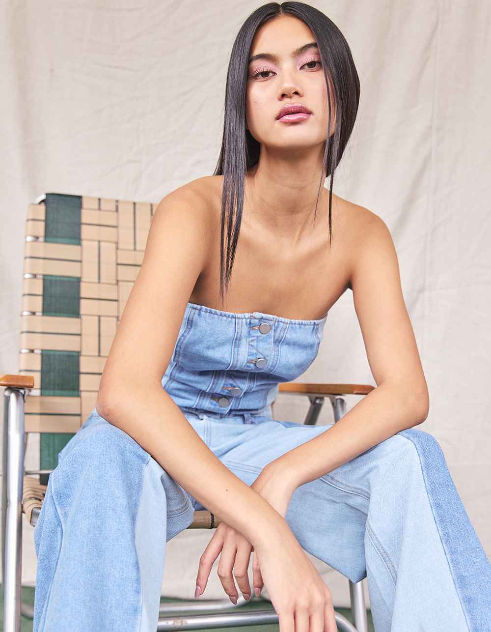 WEST OF MELROSE Womens Denim Tube Top - DENIM | Tillys