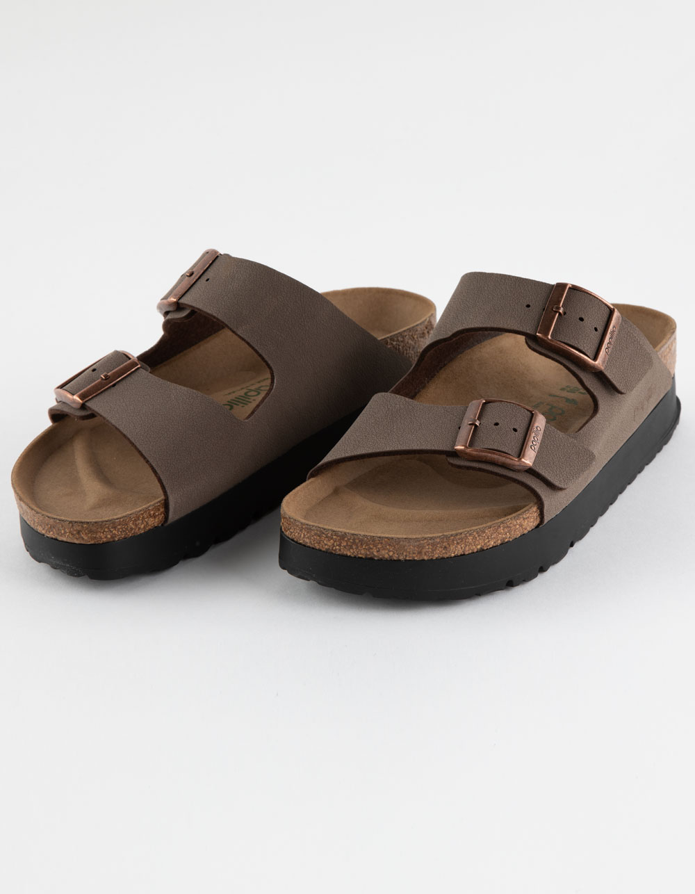 BIRKENSTOCK Papillio Arizona Vegan Flex Womens Platform Sandals - MOCHA ...