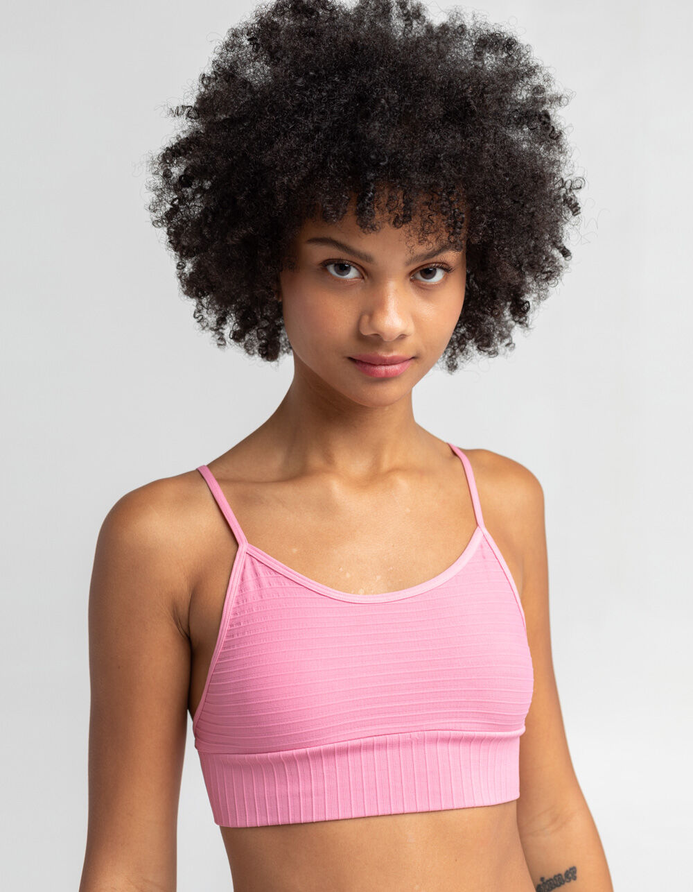 FULL TILT Back Cutout Bralette - ROSE | Tillys