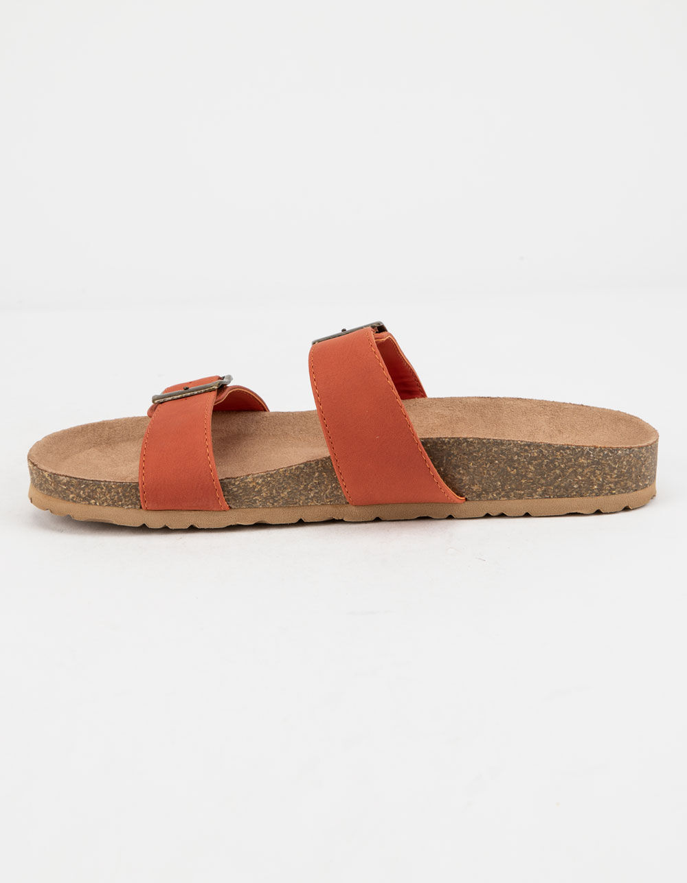 SODA Double Buckle Rust Womens Slide Sandals - RUST | Tillys
