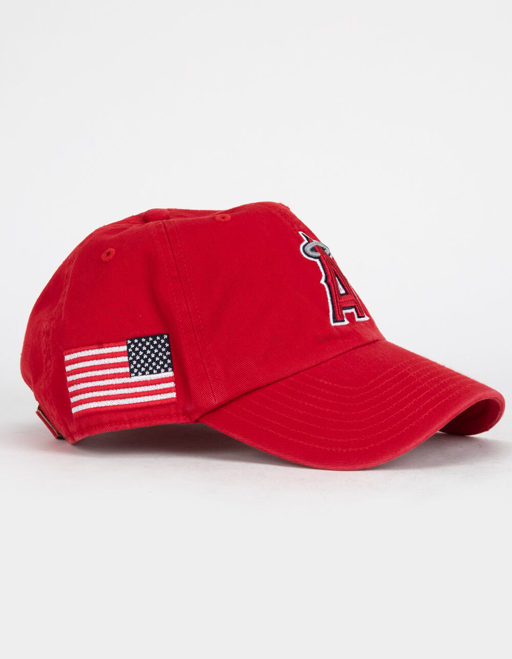 47 BRAND Los Angeles Angels '47 Clean Up Strapback Hat - RED | Tillys