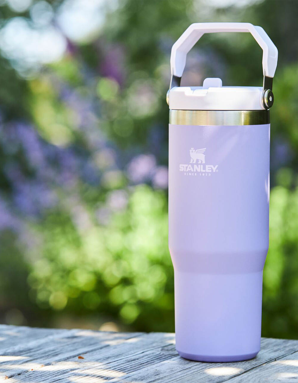 The Iceflow Flip Straw Tumbler 30 Oz Lavender