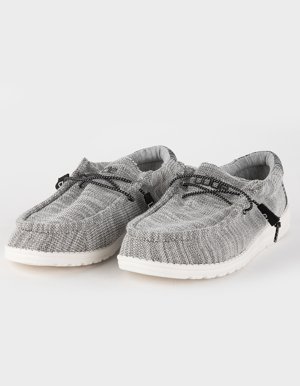 HEY DUDE Wally Stretch Mix Mens Shoes - LIGHT GRAY | Tillys